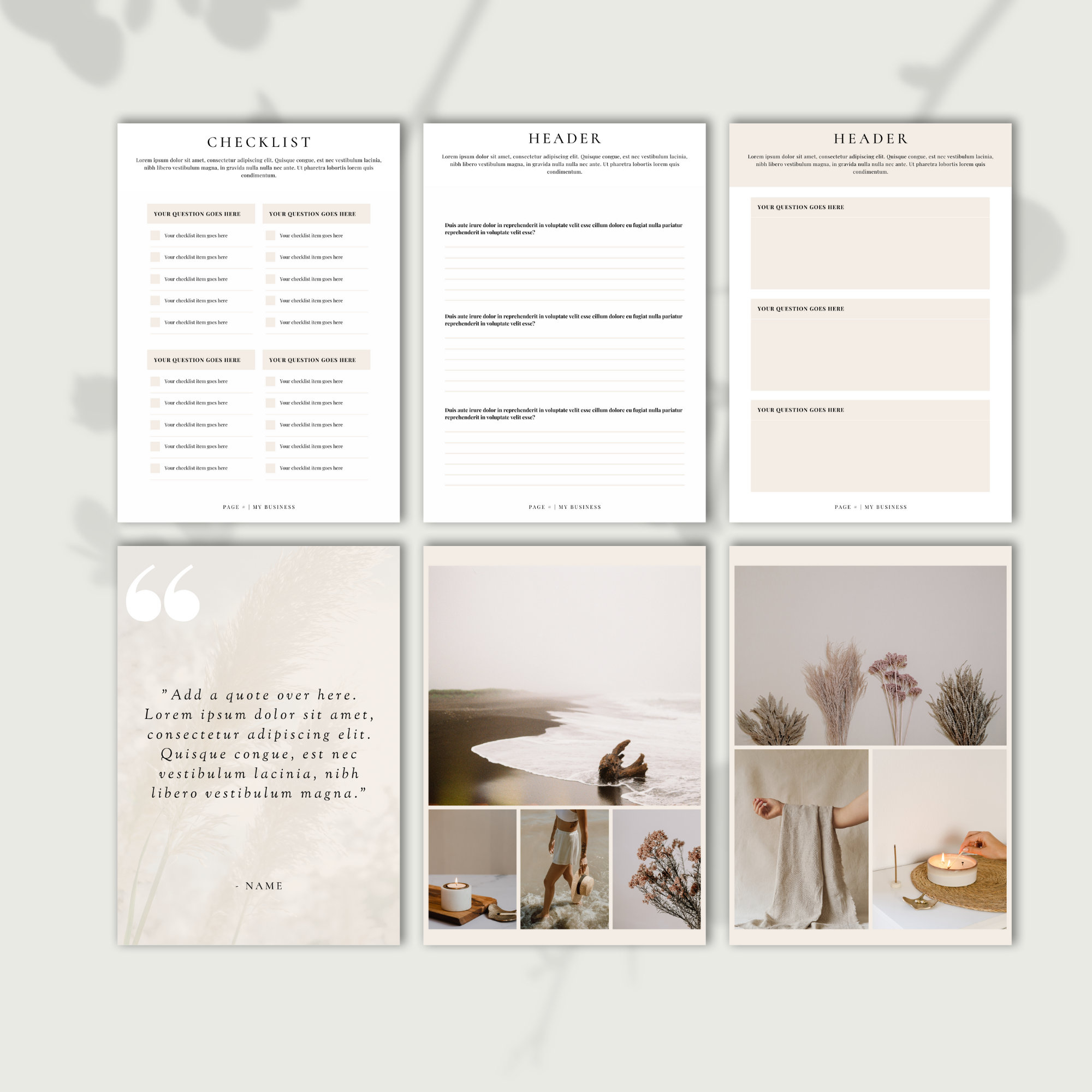 Neutral Ebook Template Canva Simple, Worksheets Coaching, E-book ...