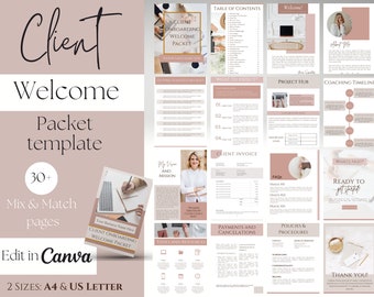 Client Welcome Packet Template | Client Onboarding Template | New Client Service Guide ...