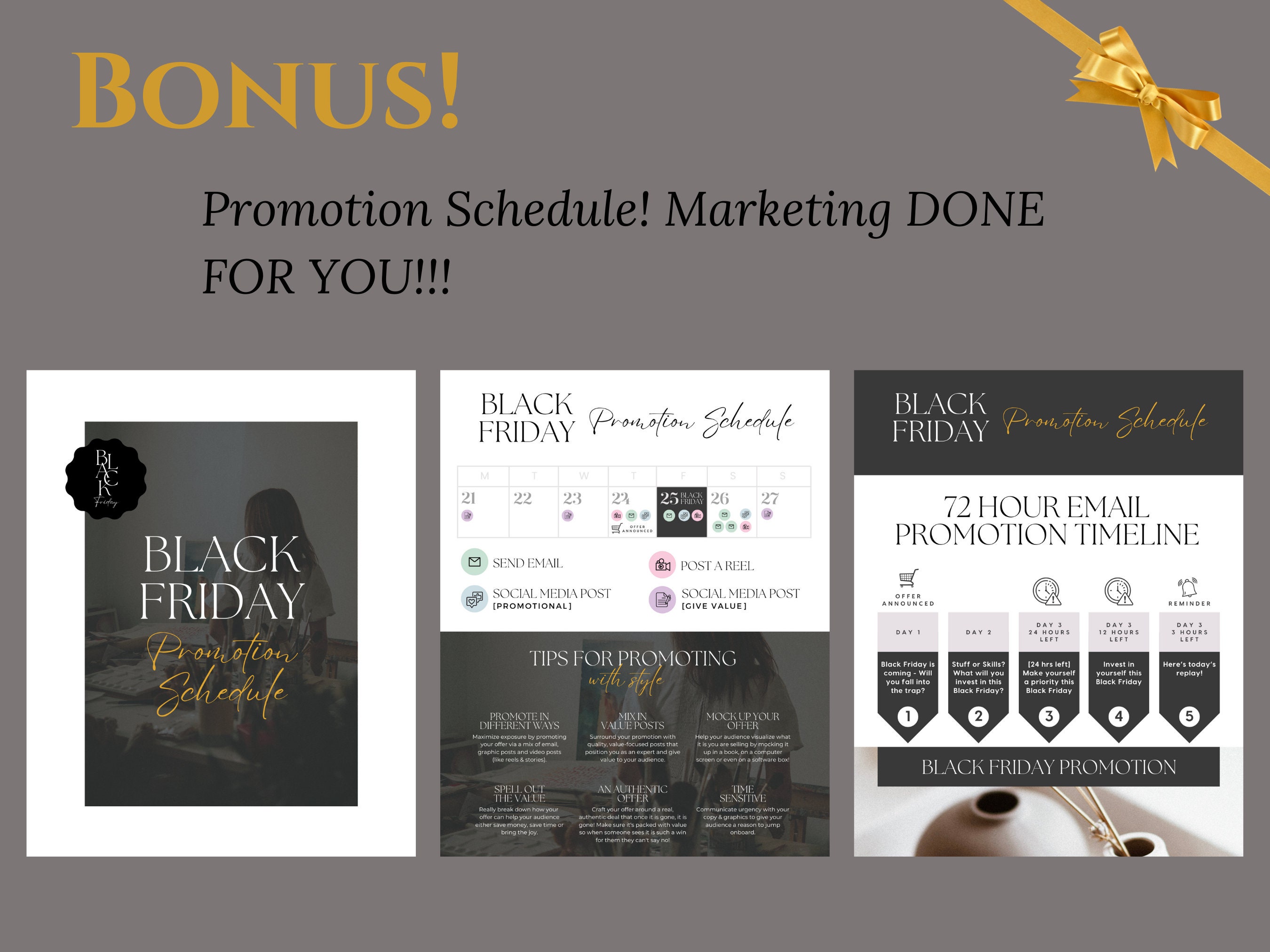 Black Friday Sales & Marketing Pack, Black Friday Social Media Posts ...