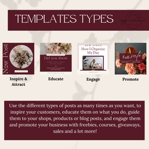 170 Floral Instagram Post Templates, Flower Shops, Florist Templates ...