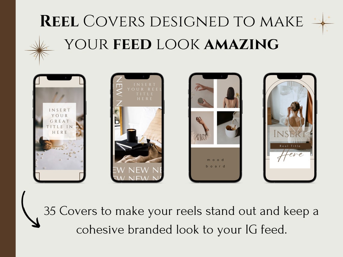 35 Instagram Reel Covers Template, Instagram Reels, Reel Covers ...
