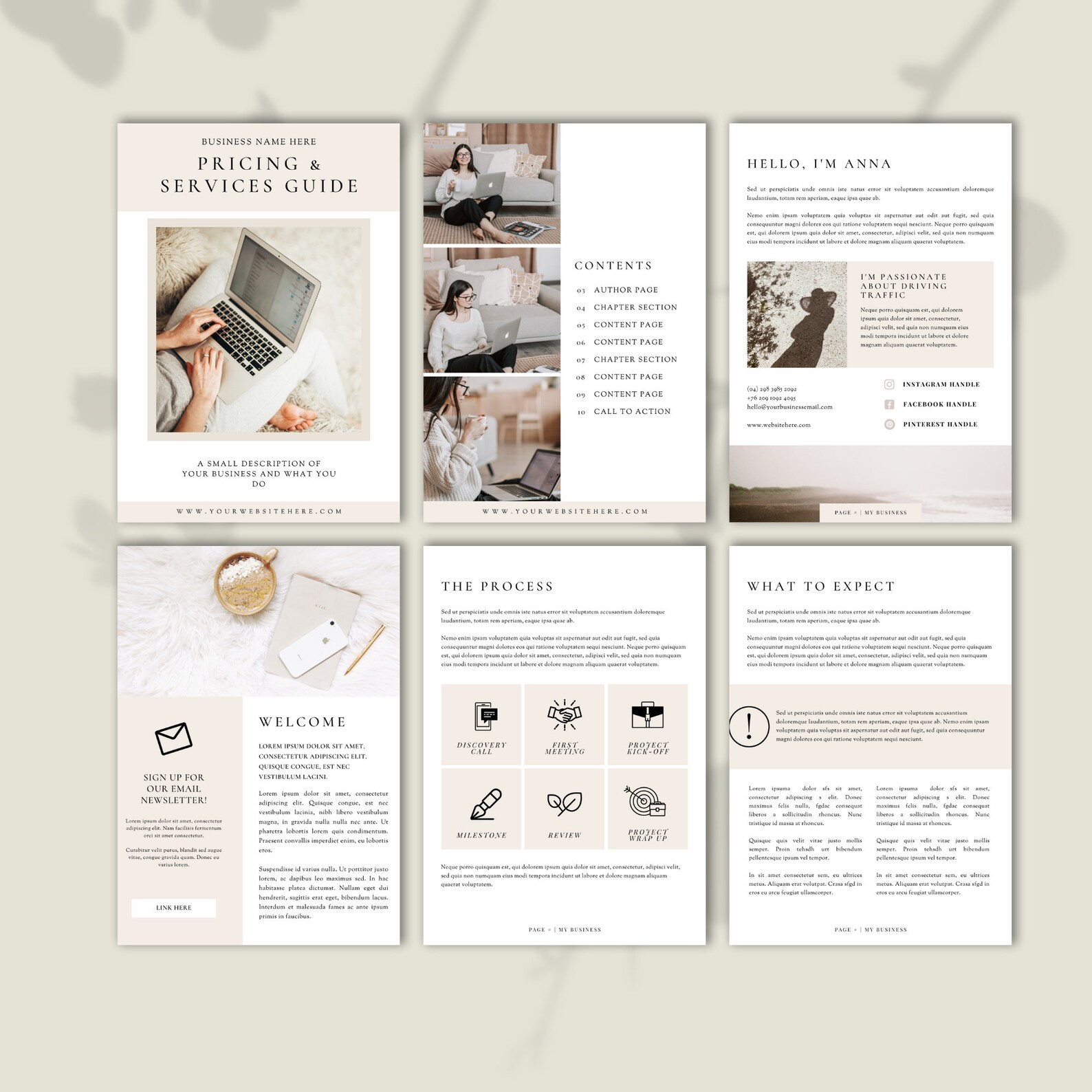 Services & Pricing Guide Template Canva, Virtual Assistant Pricing ...
