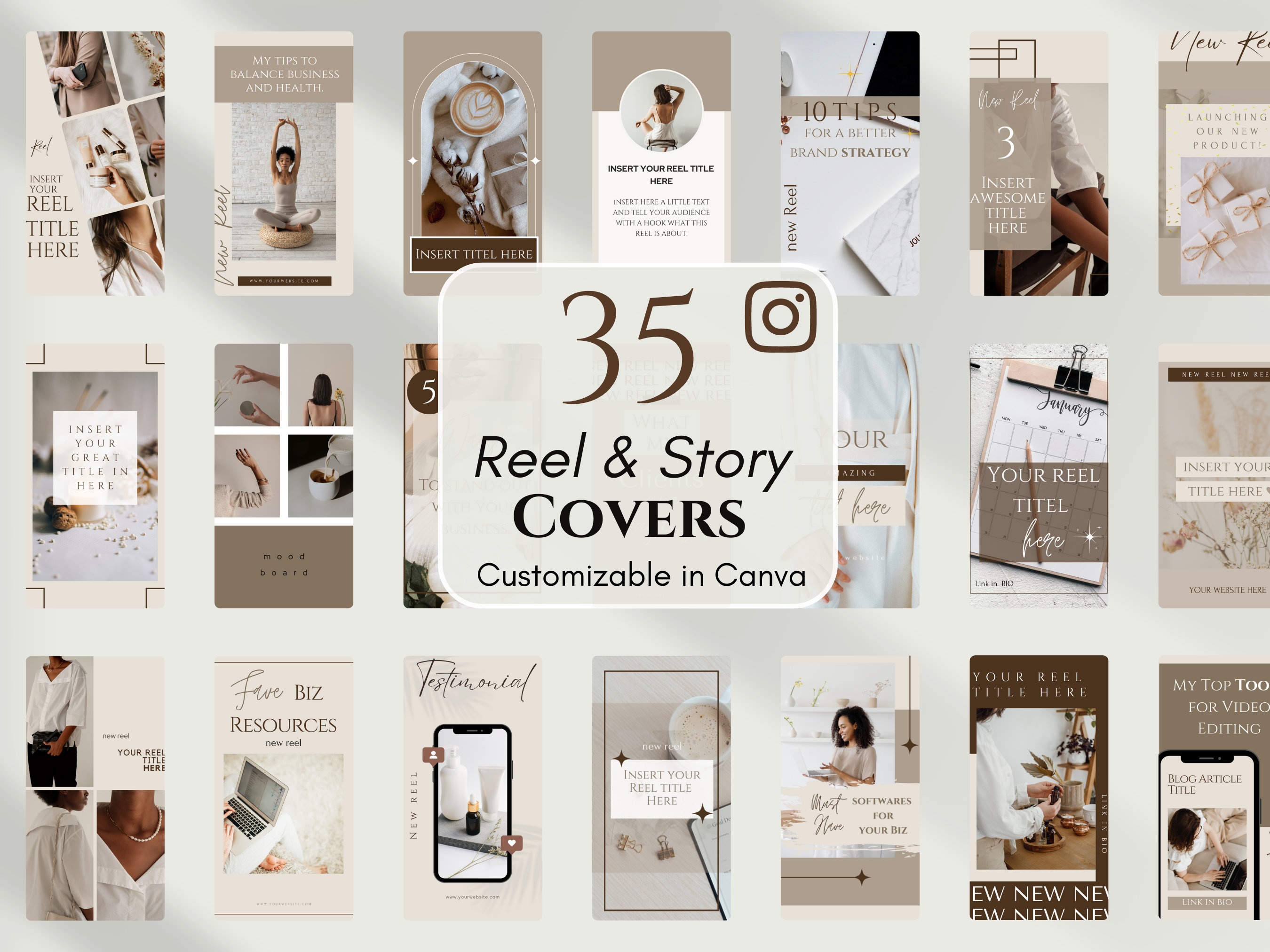 35 Instagram Reel Covers Template, Instagram Reels, Reel Covers ...