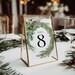 Christmas Table Numbers Templates, Holiday Table Numbers, Christmas ...