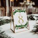 Christmas Table Numbers Templates, Holiday Table Numbers, Gold Wedding ...