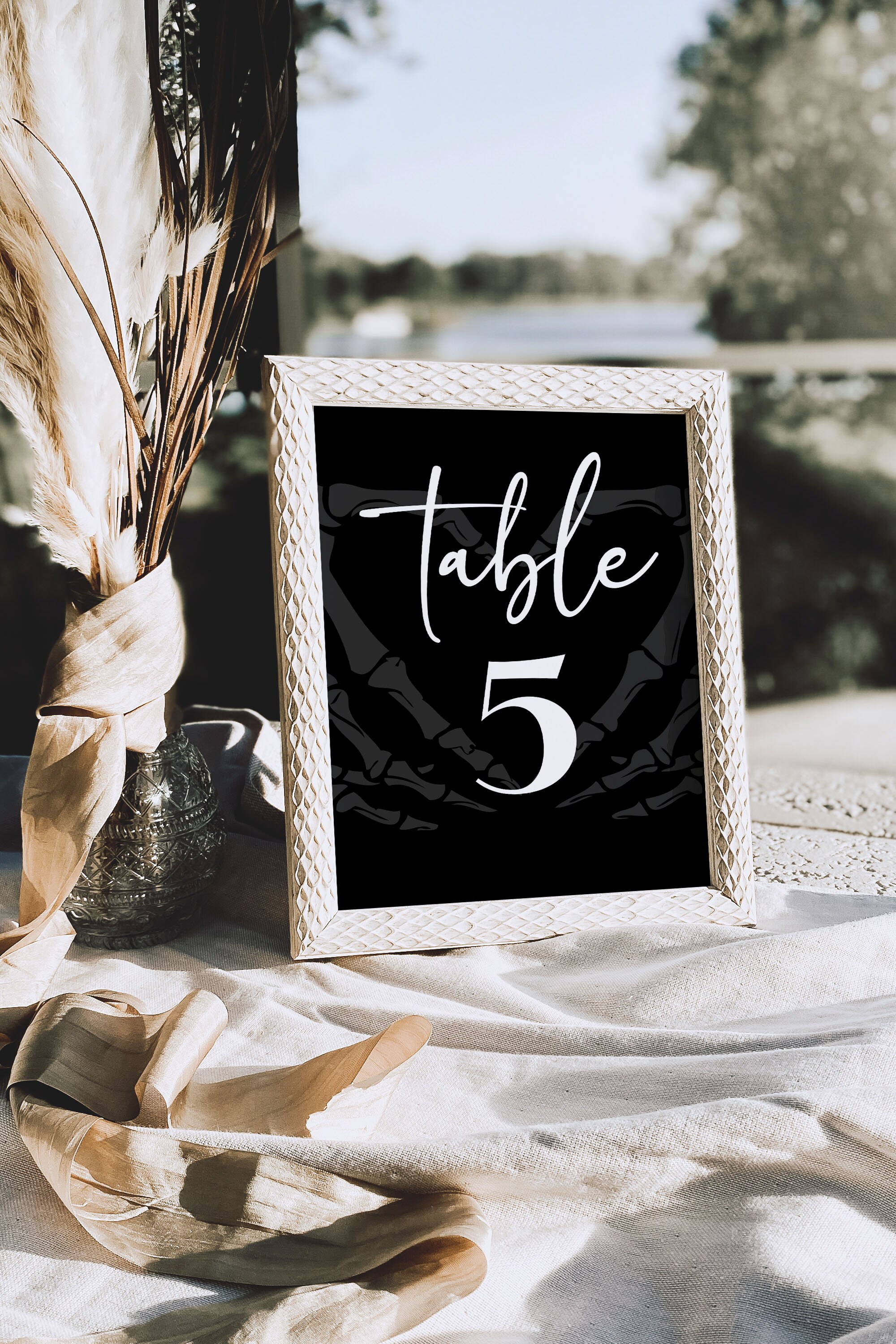 Gothic Wedding Table Numbers Template Halloween Table - Etsy