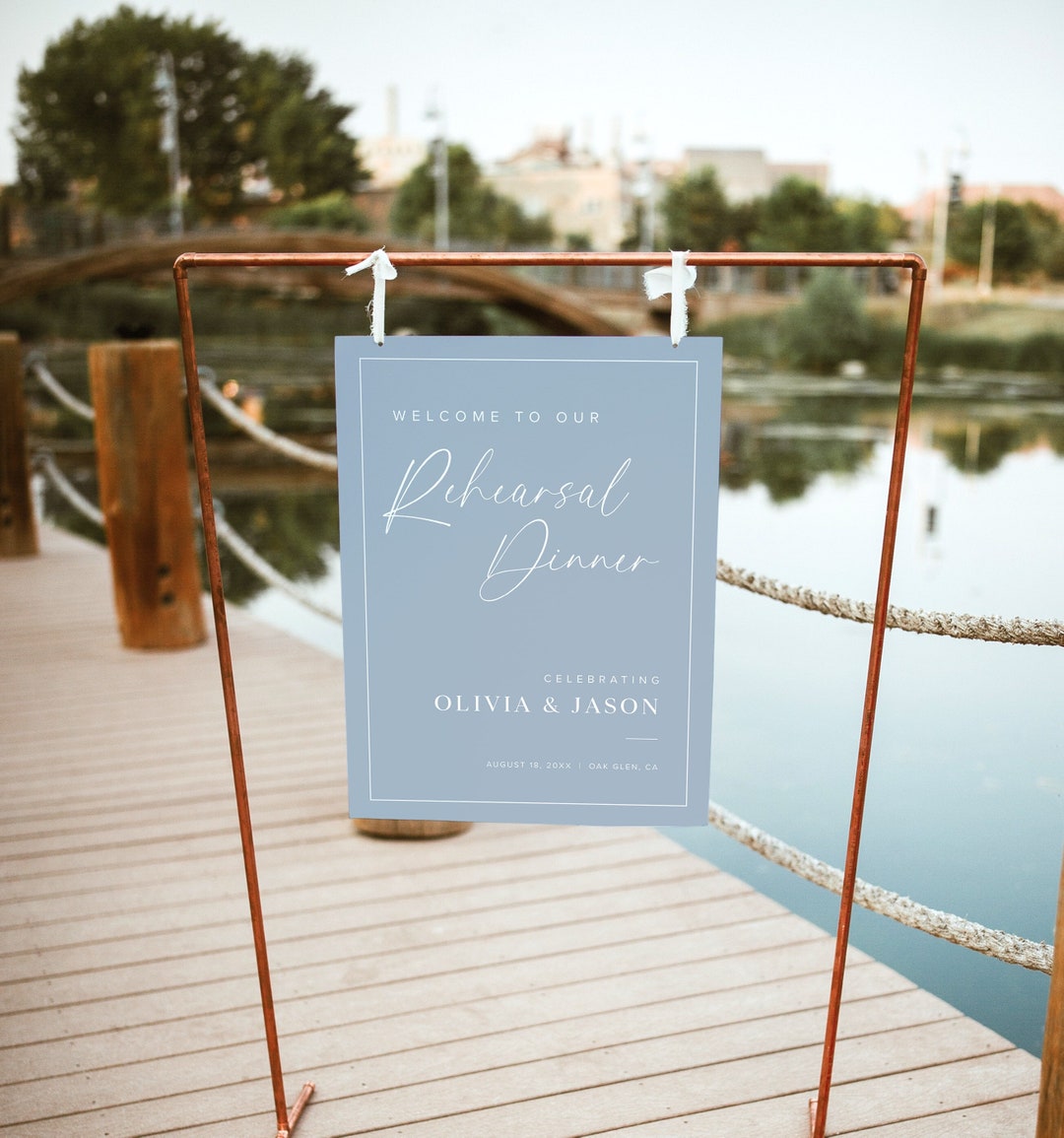 Rehearsal Dinner Welcome Sign Template, the Night Before Welcome Sign ...