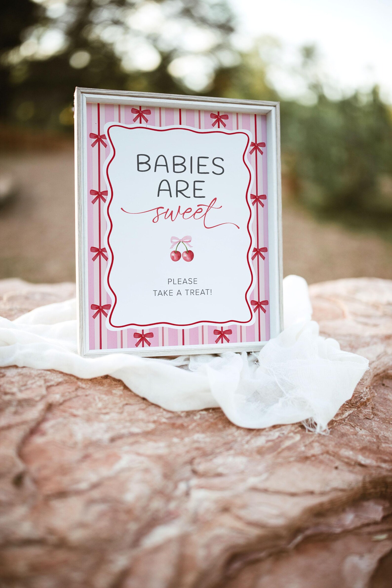 Babies Are Sweet Sign Template, Cherry on Top Baby Shower, Babies Are ...