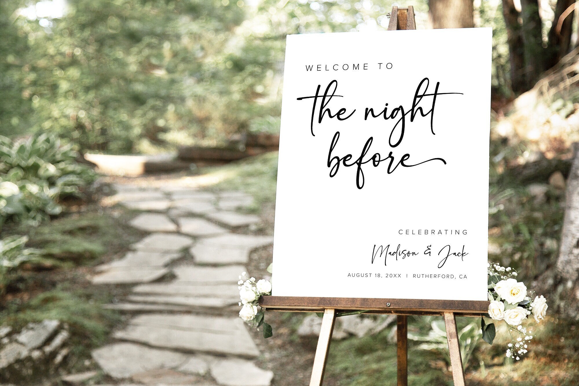 The Night Before Sign Template Rehearsal Dinner Sign - Etsy