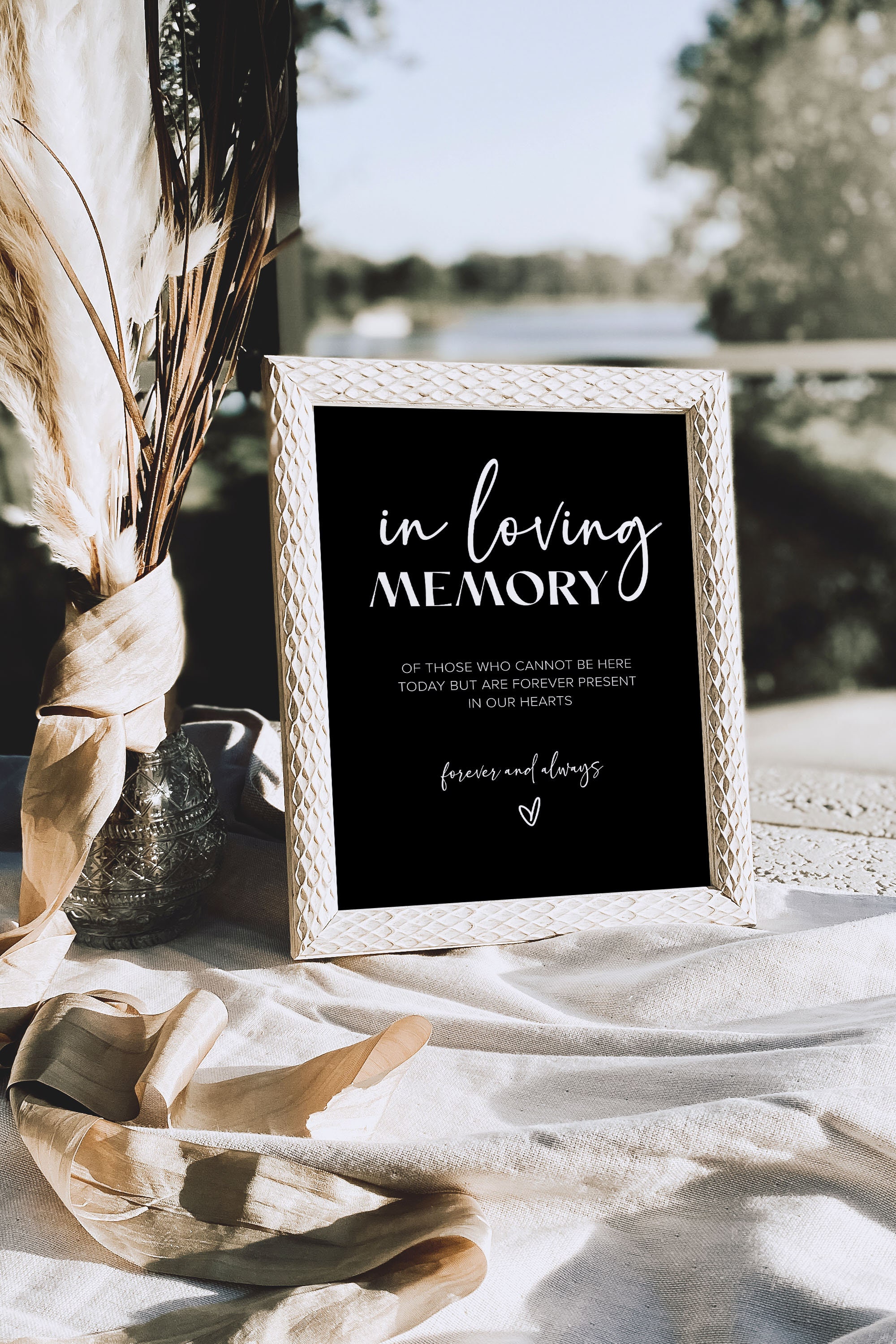 In Loving Memory Wedding Sign Template Modern Wedding - Etsy