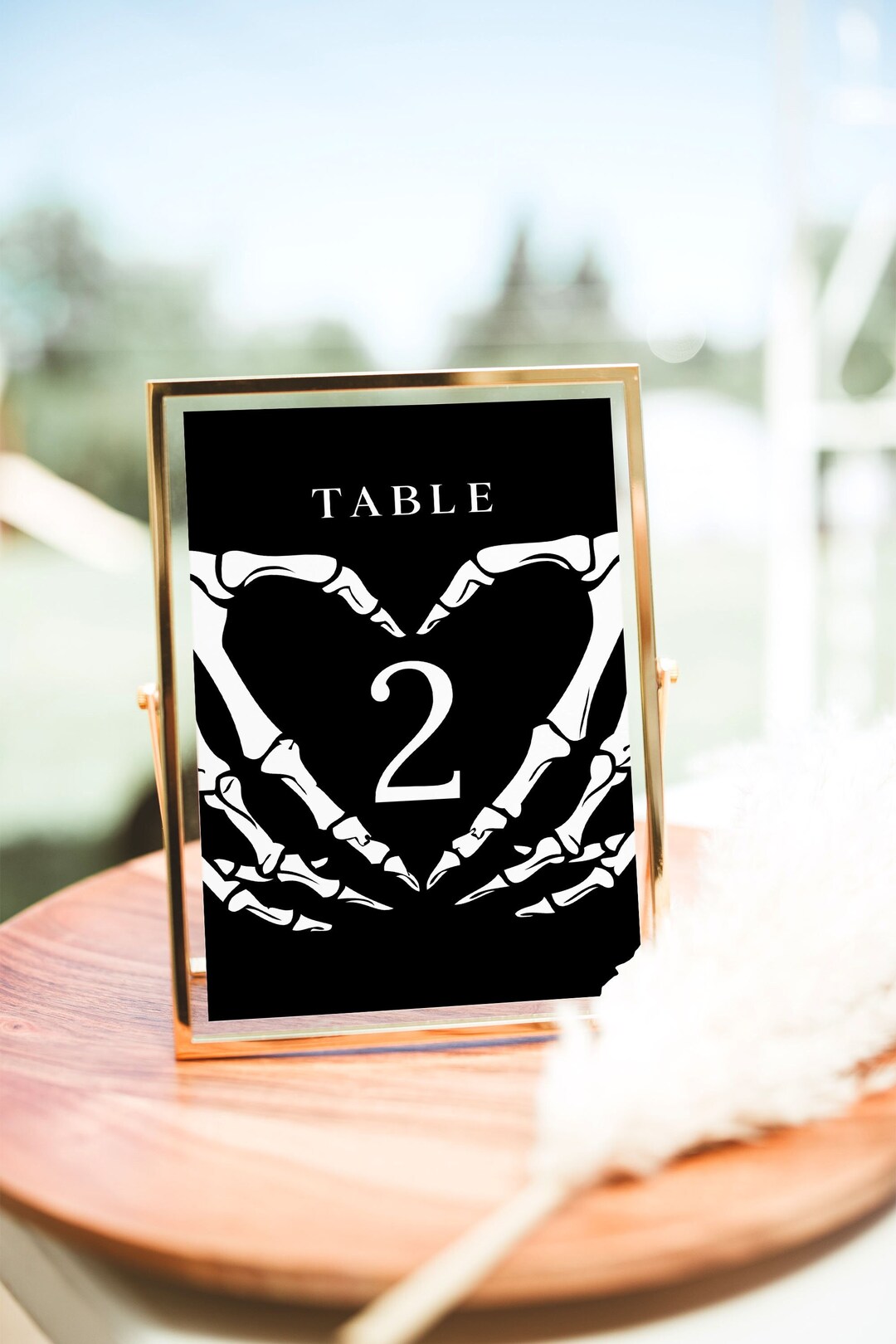 Gothic Wedding Table Numbers Template, Halloween Table Numbers ...