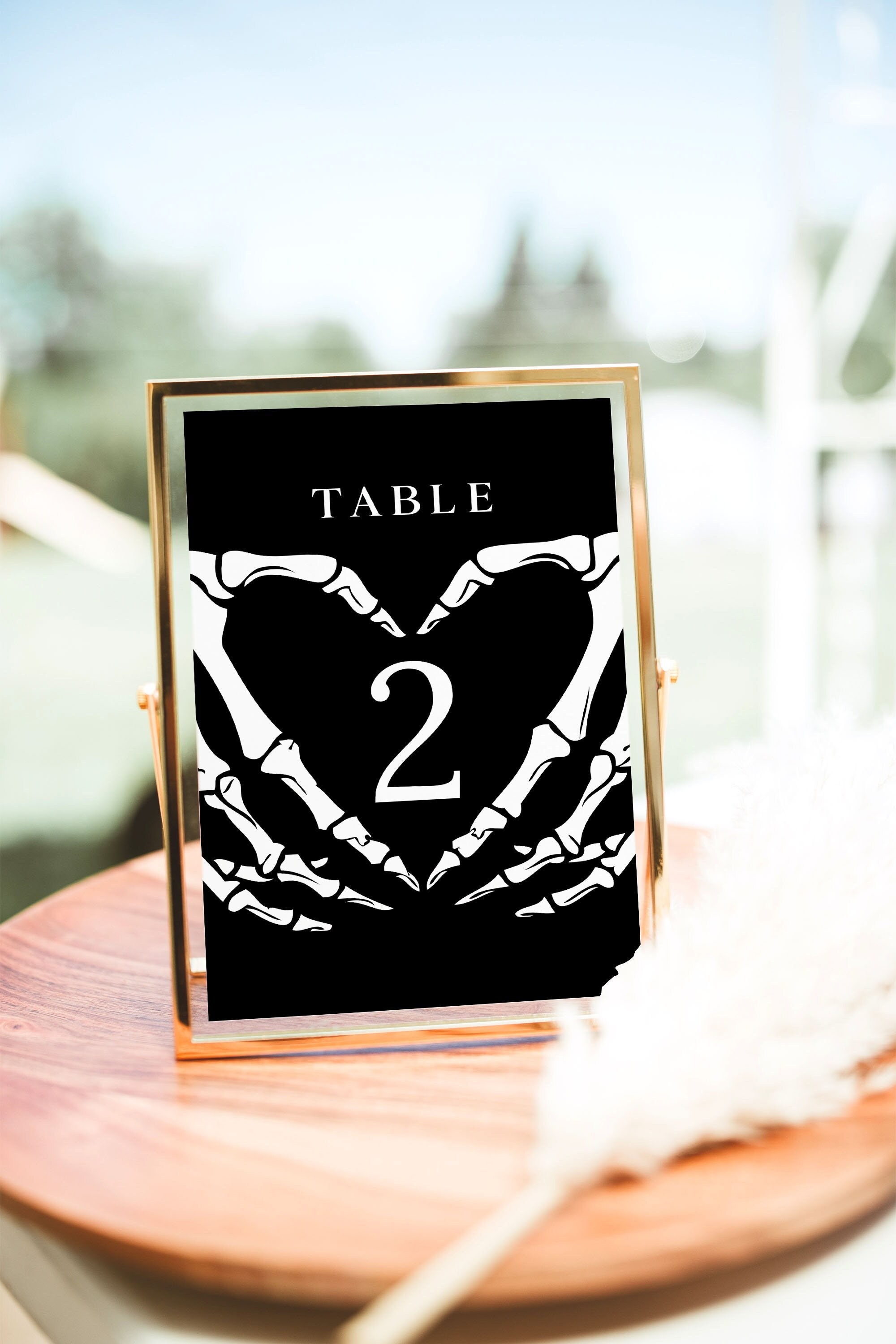 Gothic Wedding Table Numbers Template Halloween Table - Etsy
