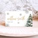 Winter Place Cards Template, Winter Wedding Place Cards, Christmas ...
