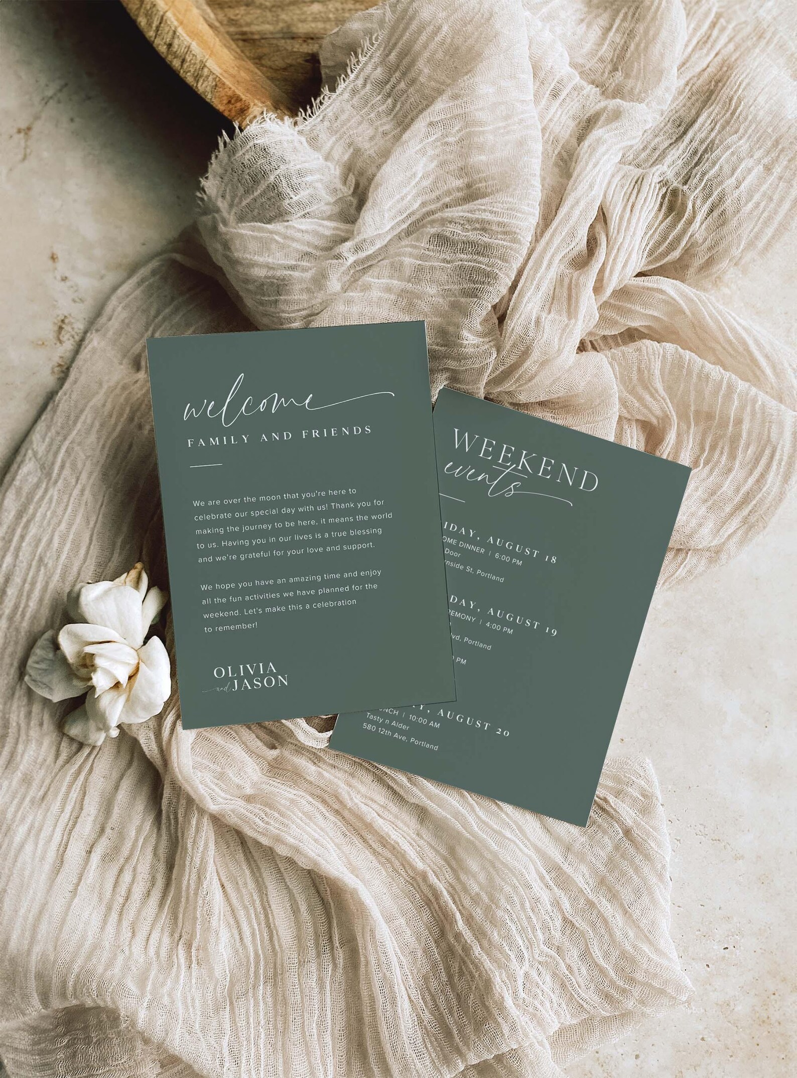 Wedding Welcome Bags Note Template, Wedding Welcome Letter, Wedding ...