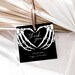 Gothic Wedding Favor Tag Template, Dark Moody Thank You Tag, Editable ...