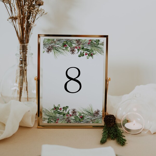Christmas Theme Numbers - Etsy