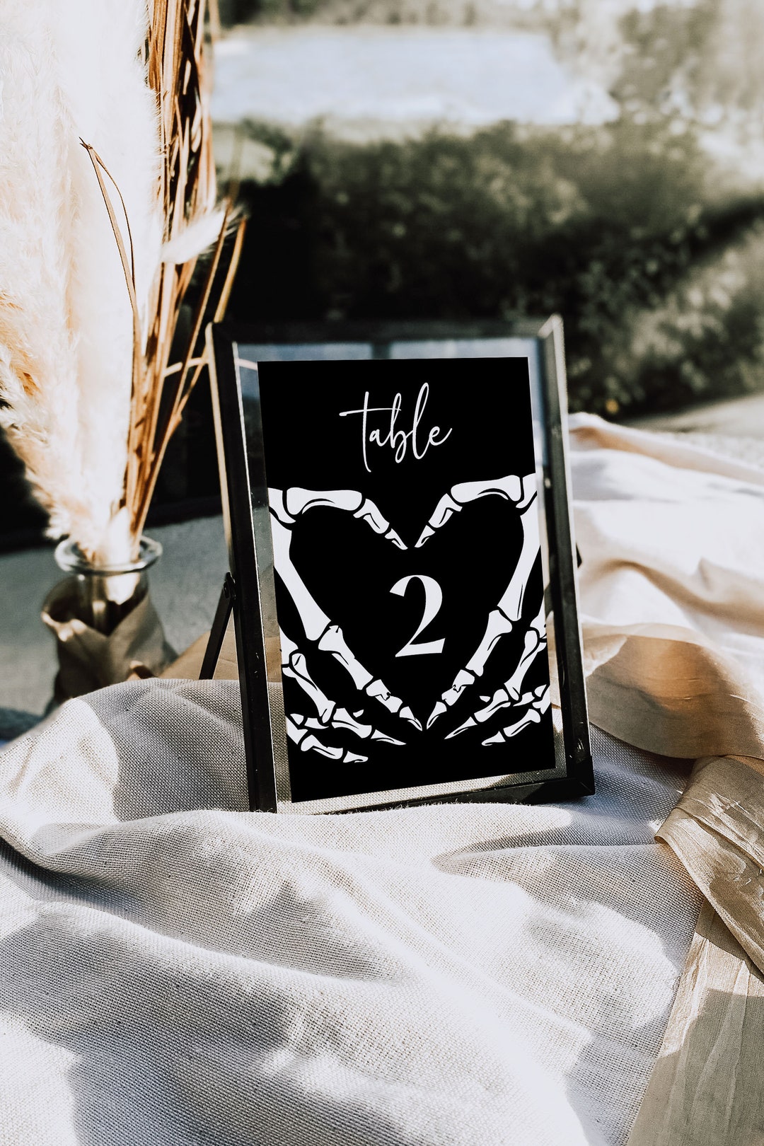 Gothic Wedding Table Numbers Template, Halloween Table Numbers, Spooky ...