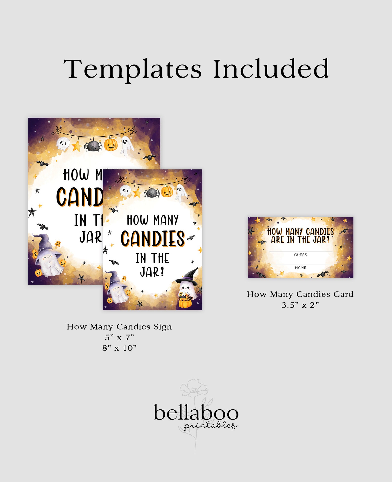 How Many Candies Game Template, Halloween Baby Shower Games, Guess How ...