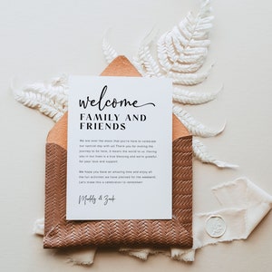 Wedding Weekend Events Timeline Template, Minimalist Wedding Order of ...