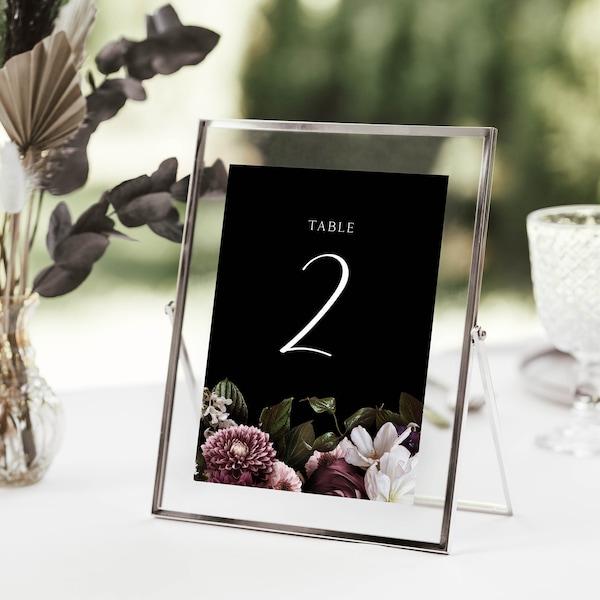 Flower Table Number - Etsy