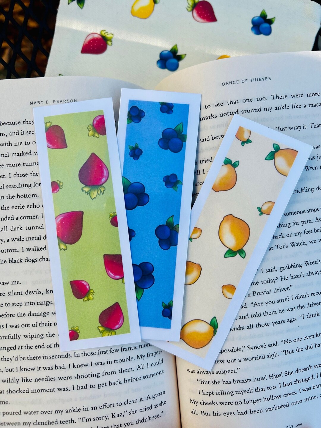 Fruit Bookmark Set | Cute Themed Bookmarks | Booktok - Etsy