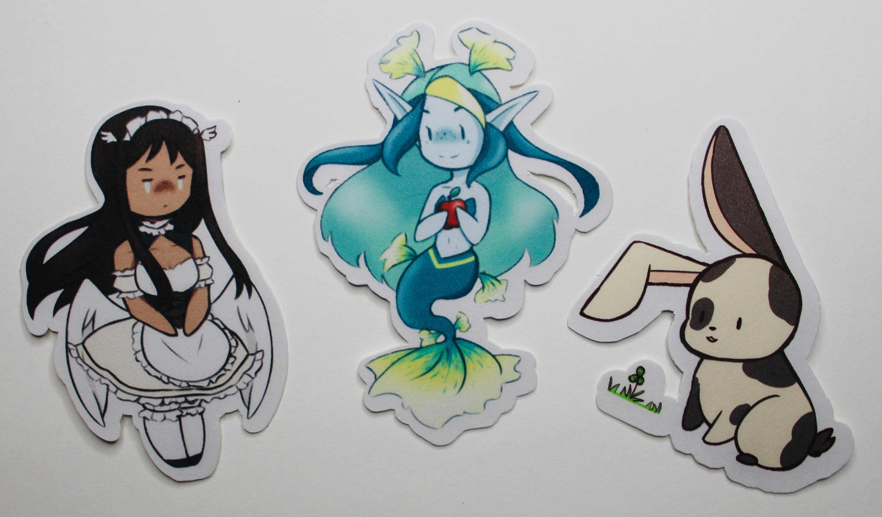 Anime Chibi Sticker Set of 3 Original Designs Ver. 2 Nuclear Chibis - Etsy