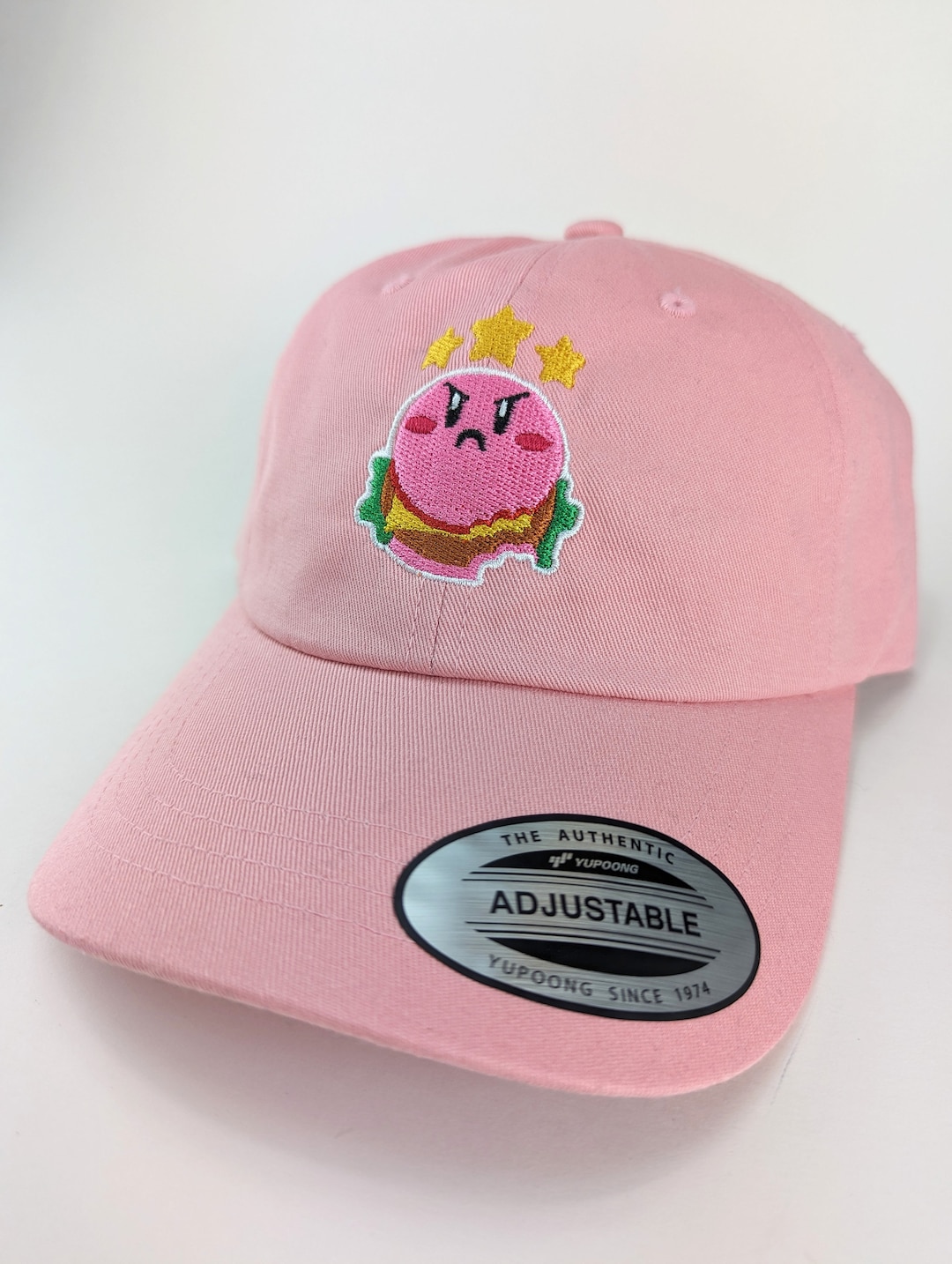 KIRBY Angry Kirburger Cap/kirby Burger Cap - Dreamland Collection - Etsy