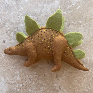 Stegosaurus Dinosaur. Dinosaurs Sewing Project PDF. DIY Stuffed Felt ...