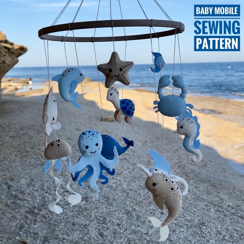 Sea Creatures Mobile - Etsy