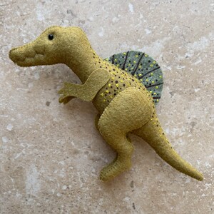 Spinosaurus Dinosaur DIY Stuffed Felt Animal Pattern and Guide ...