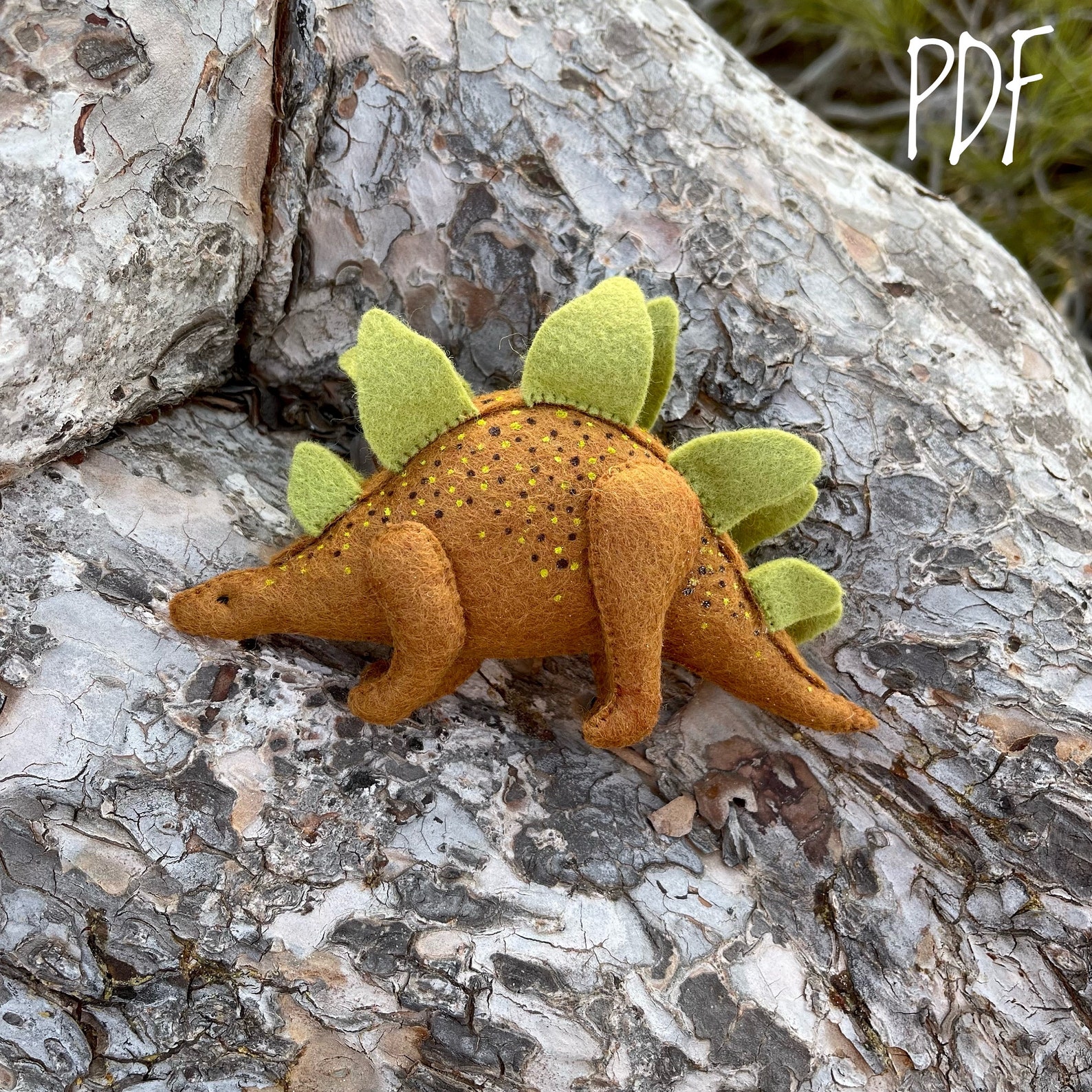 Dinosaur PDF Sewing Pattern. Stegosaurus Dinosaur. Dinosaurs Sewing ...