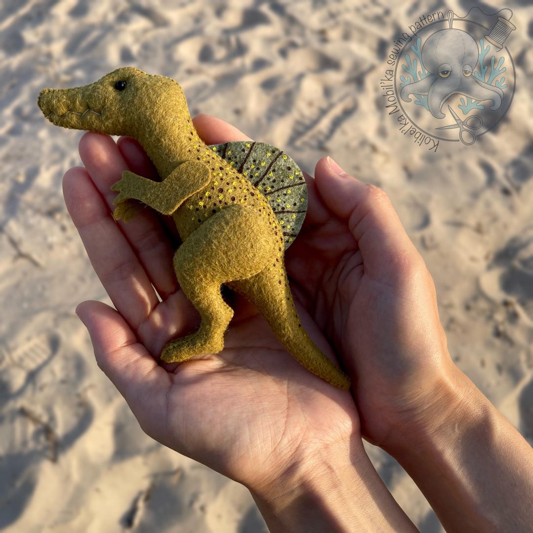 Felt Spinosaurus DIY Sewing Pattern: Stuffed Dinosaur Project (PDF) - Etsy