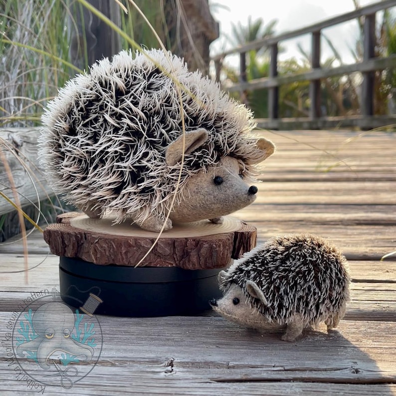 Hedgehog Sewing Pattern: Life-size Plush Family DIY (PDF + Video ...