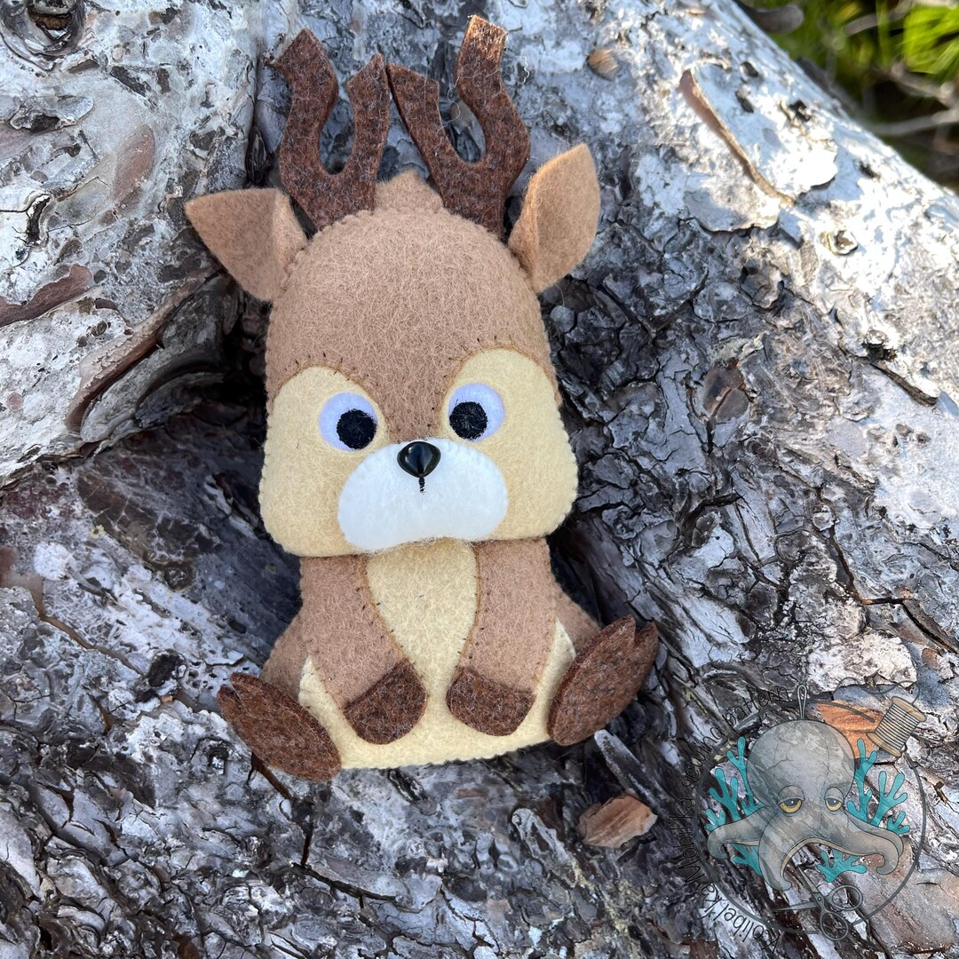 Felt Deer Sewing Pattern: DIY Stuffed Animal Ornament (PDF Pattern) - Etsy