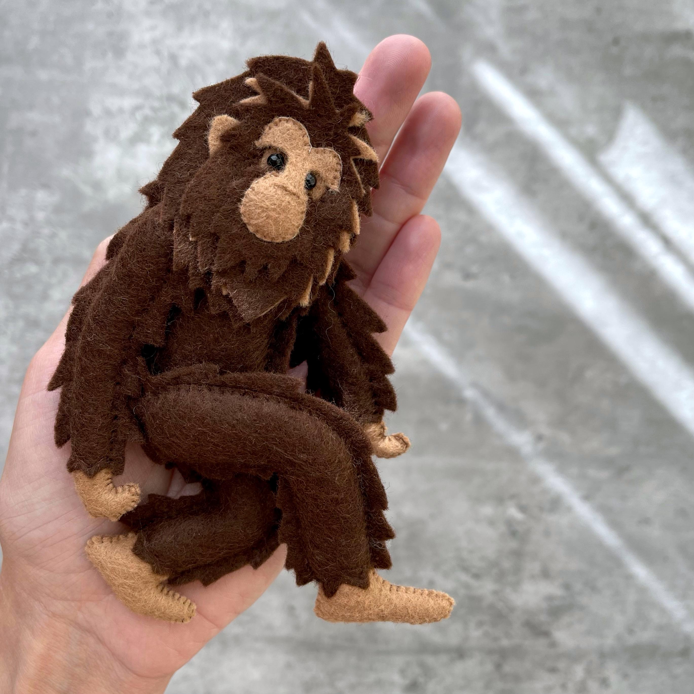 Sasquatch Bigfoot Sewing Pattern PDF. Yeti Sewing Pattern. Bigfoot Felt ...