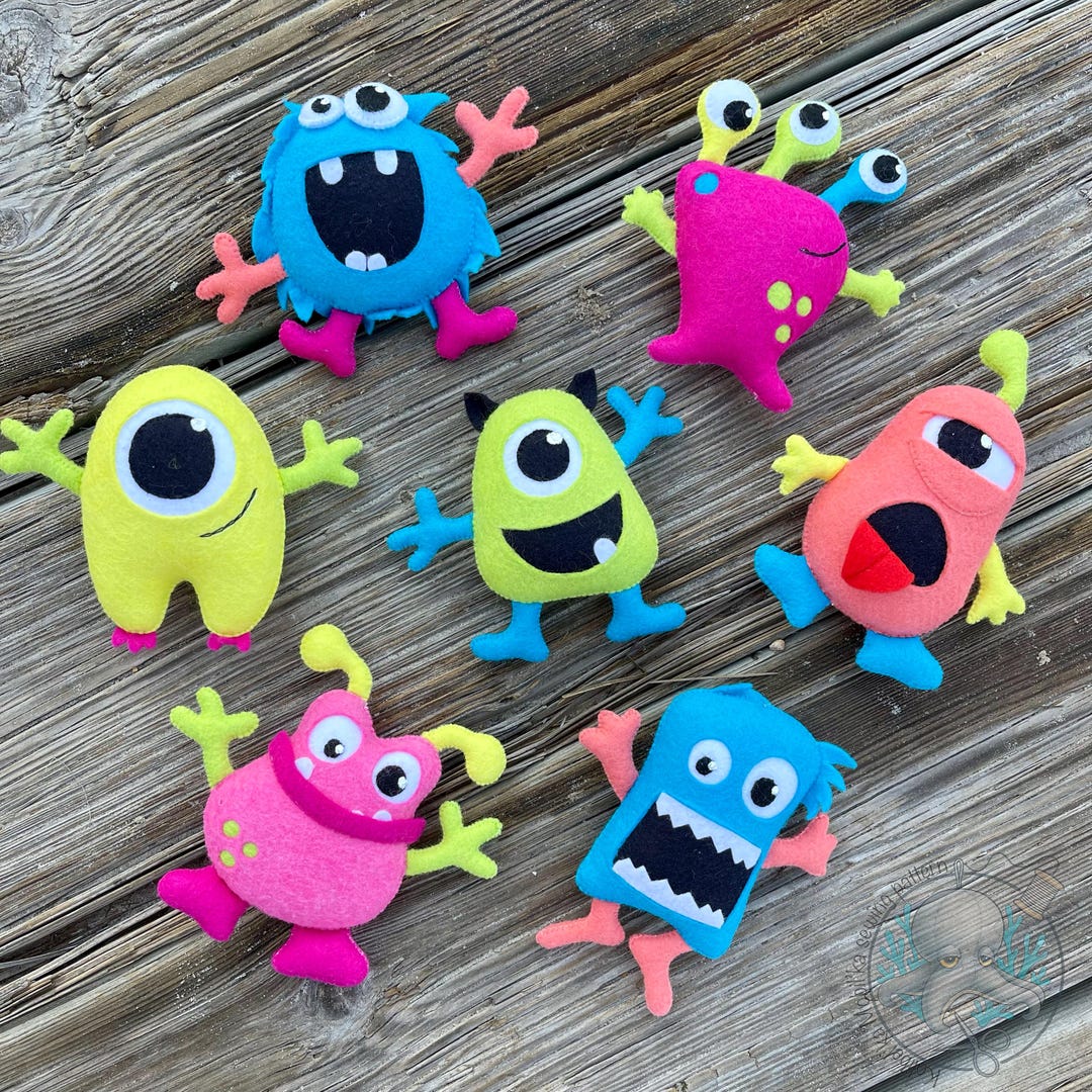 Halloween Monster Plush Sewing Pattern Mega Bundle PDF | Set of 7 DIY ...