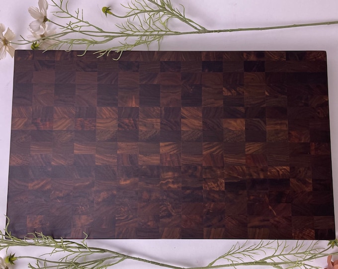XL Walnut Endgrain Cutting Board, Wedding Gift, Anniversary Gift ...