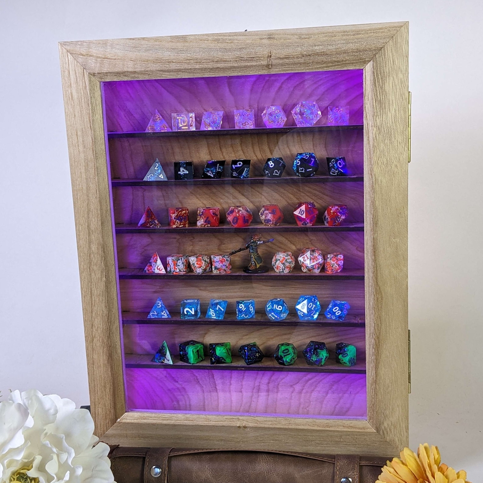Luxury Dnd Dice Display Case Dungeons & Dragons Dice Shelf - Etsy