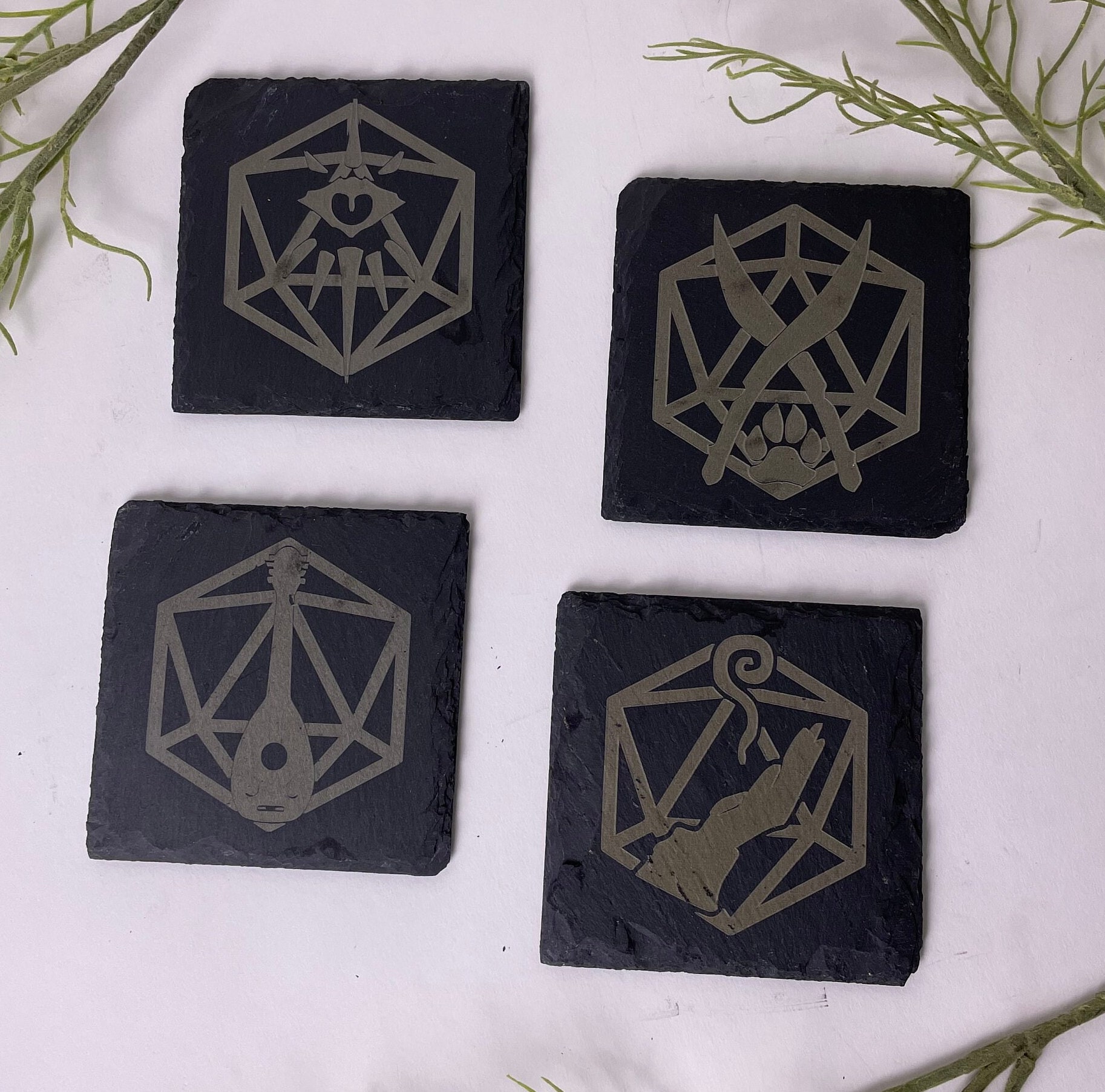 D&D Class Coasters Dungeons and Dragons Coasters Dnd Class - Etsy