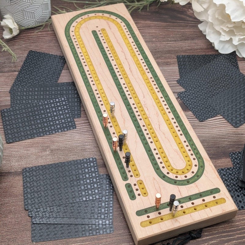 Football Cribbage Board - Etsy
