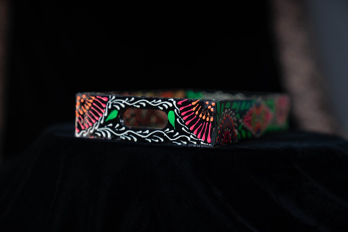 Hand Painted Multi Colored Wooden Indian Pakistani Truck Art Coffee ...