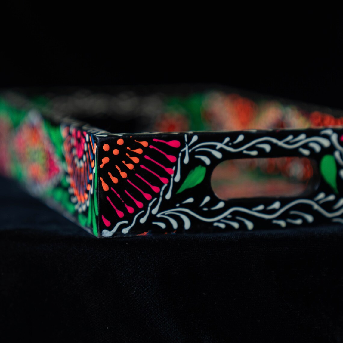 Hand Painted Multi Colored Wooden Indian Pakistani Truck Art Coffee ...