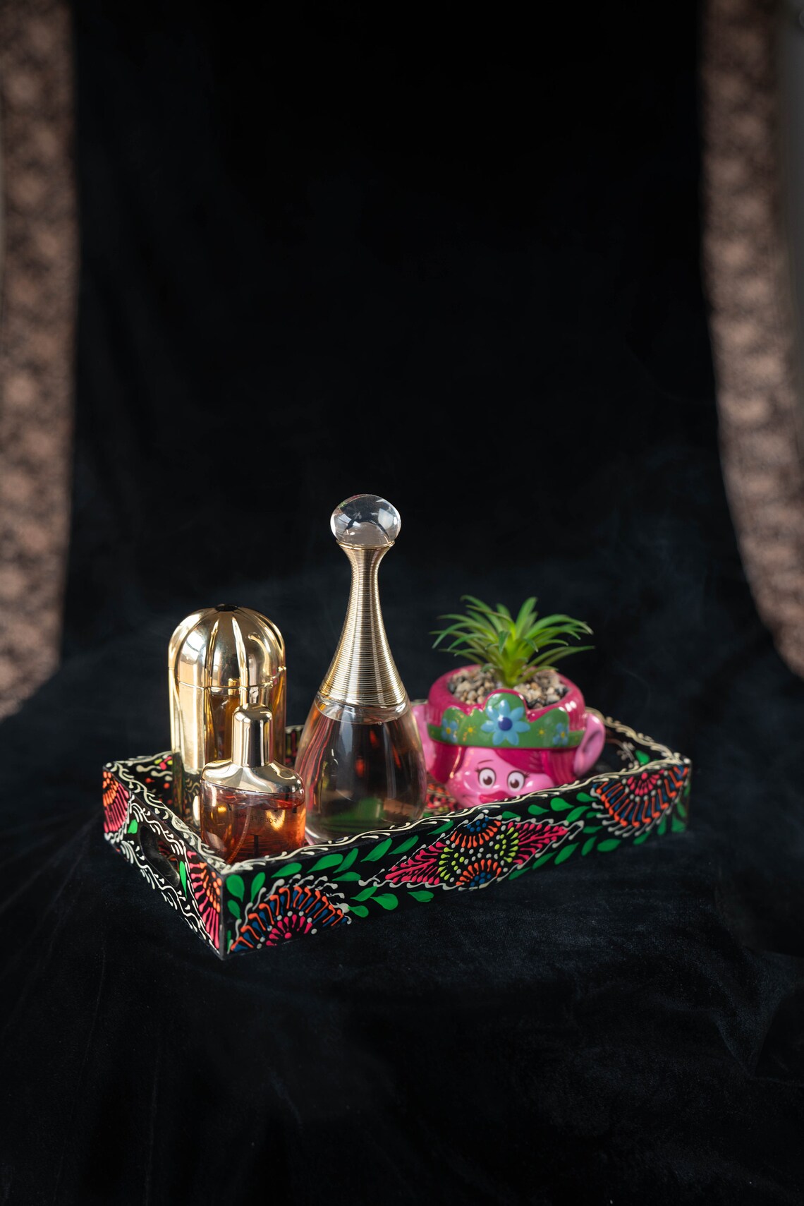 Hand Painted Multi Colored Wooden Indian Pakistani Truck Art Coffee ...