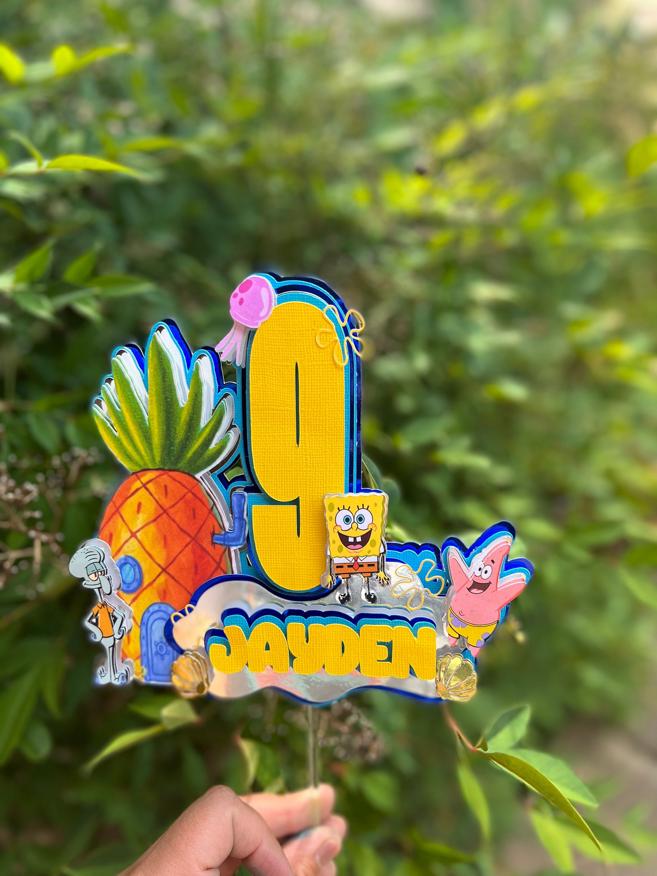 Spongebob Caketopper - Etsy