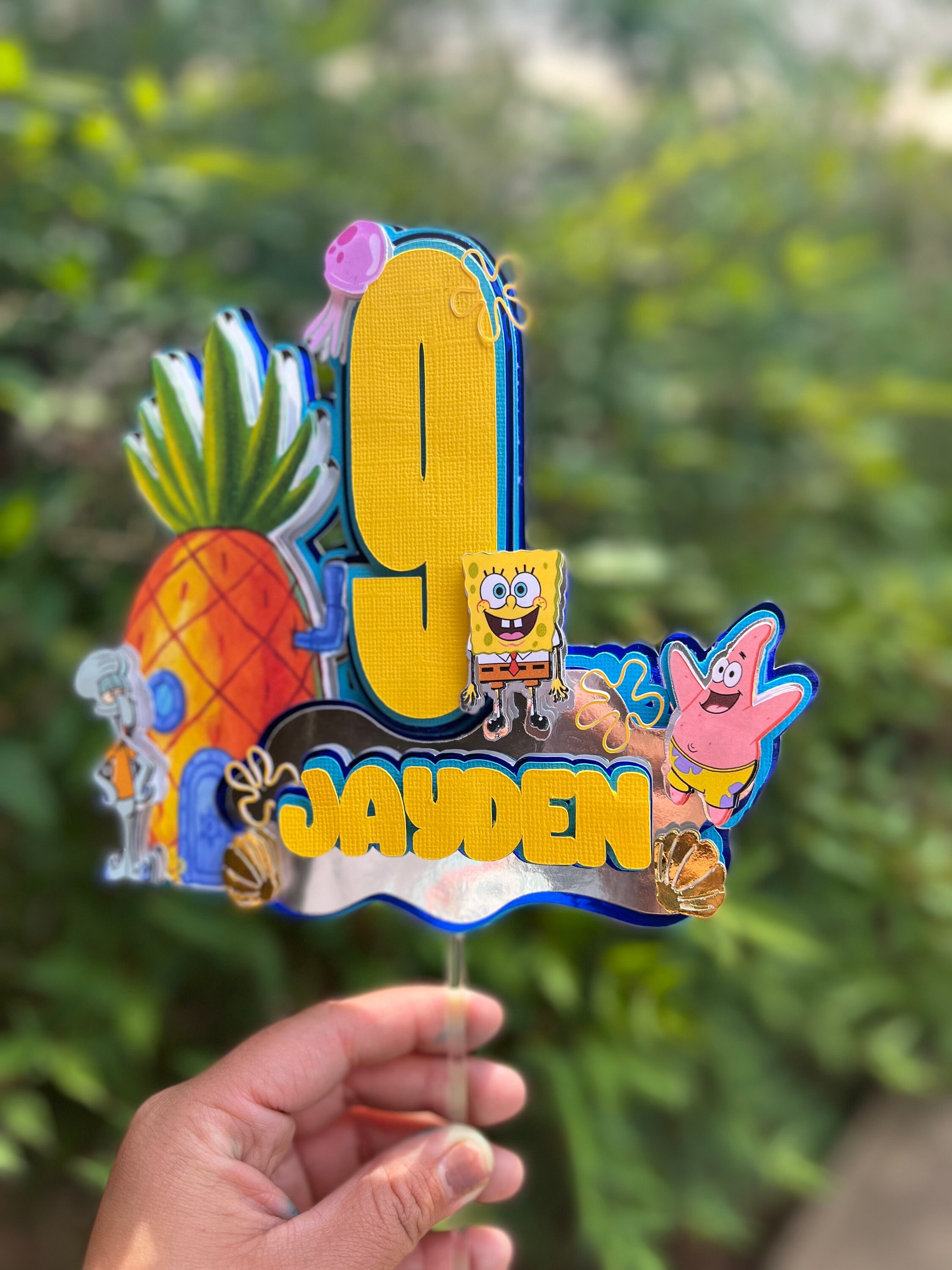 Spongebob Caketopper - Etsy