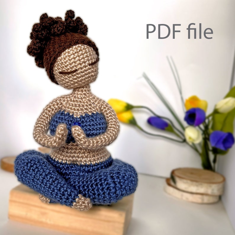 Crochet Amigurumi Pattern Yogi Girl, DIY Crochet Toy, Crochet Decor ...