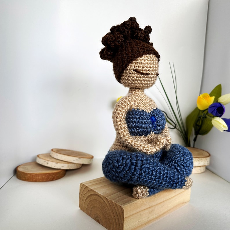 Crochet Amigurumi Pattern Yogi Girl, DIY Crochet Toy, Crochet Decor ...