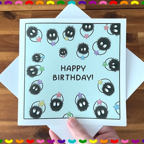 Anime Birthday Card - Etsy