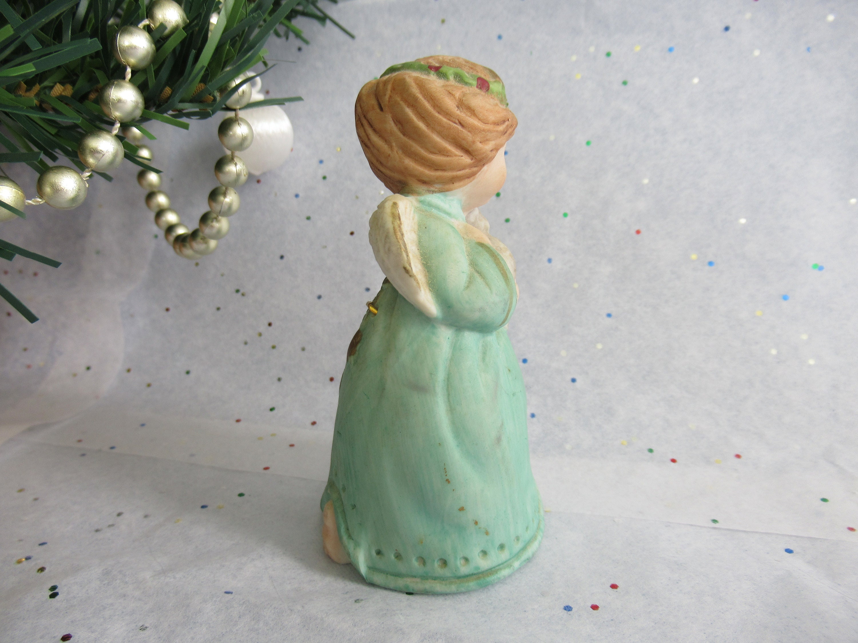 Vintage JASCO Merri Bell Blue Angel Holding Lamb Christmas - Etsy