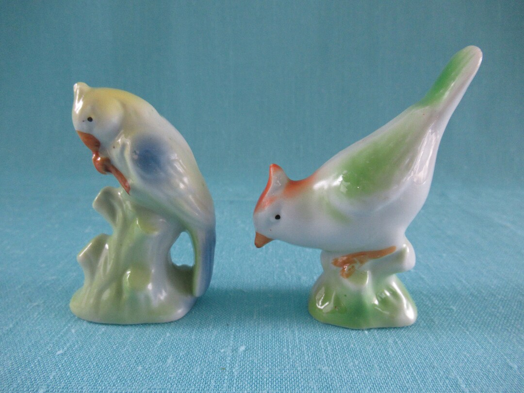 Vintage Cockatoo/cockatiel Bird Figurines, Japan - Etsy